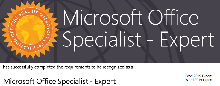 【MOS】 "Microsoft Office Specialist Expert (Office 2019）" 合格体験記 - マナミのつらつらブログ